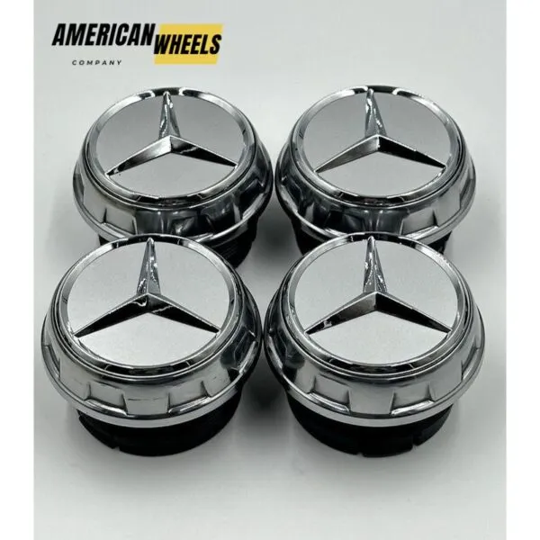 Mercedes S-Class S63 W205 W213 Silver Wheel Cap