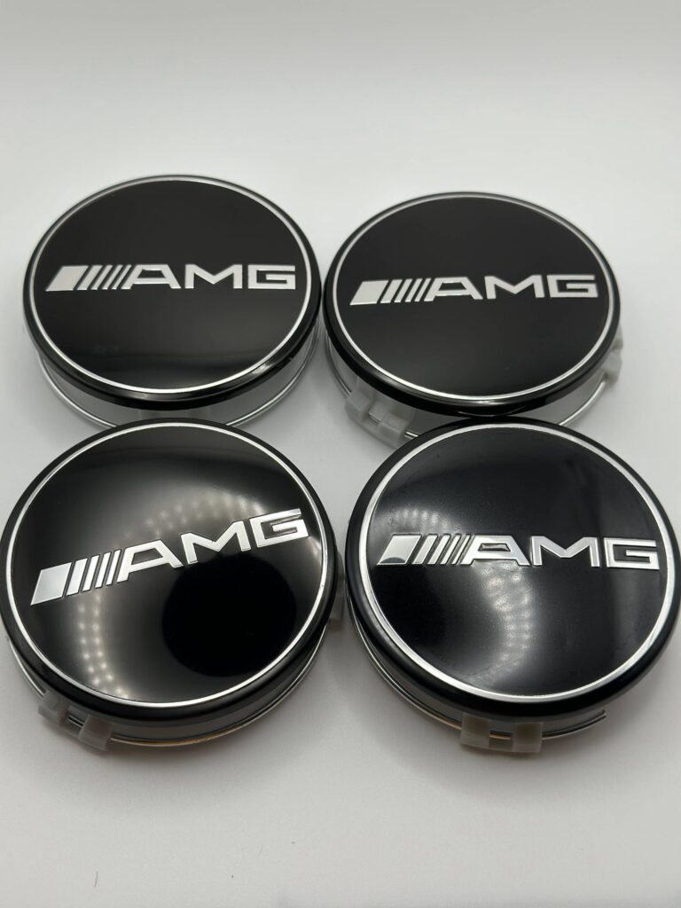 4pcs Amg Logo Mercedes Benz 75mm Wheel Center Caps Hub Caps For Ml Sl ...
