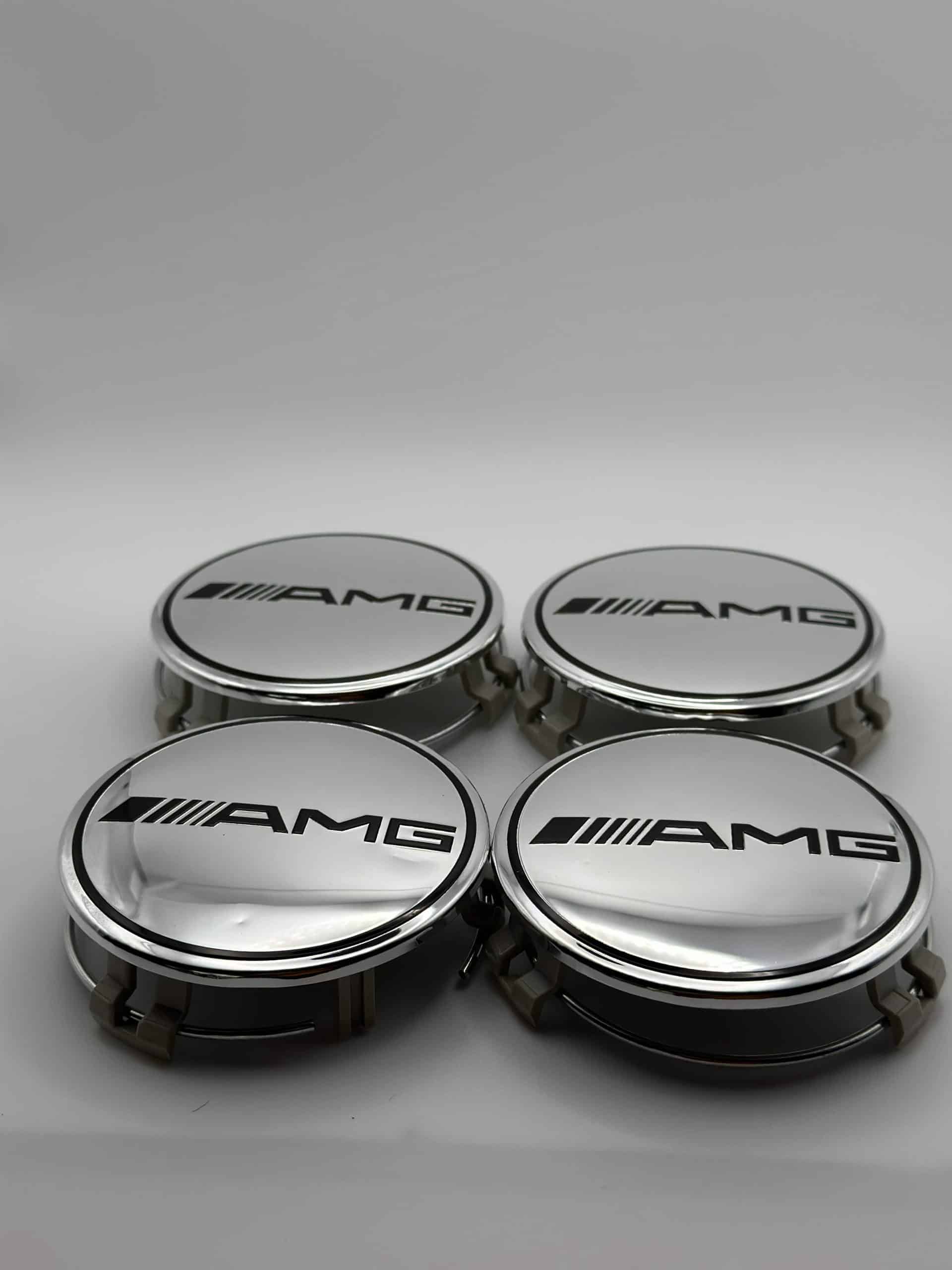 4pcs Amg Logo Mercedes Benz 75mm Wheel Center Caps Hub Caps For Ml Sl ...