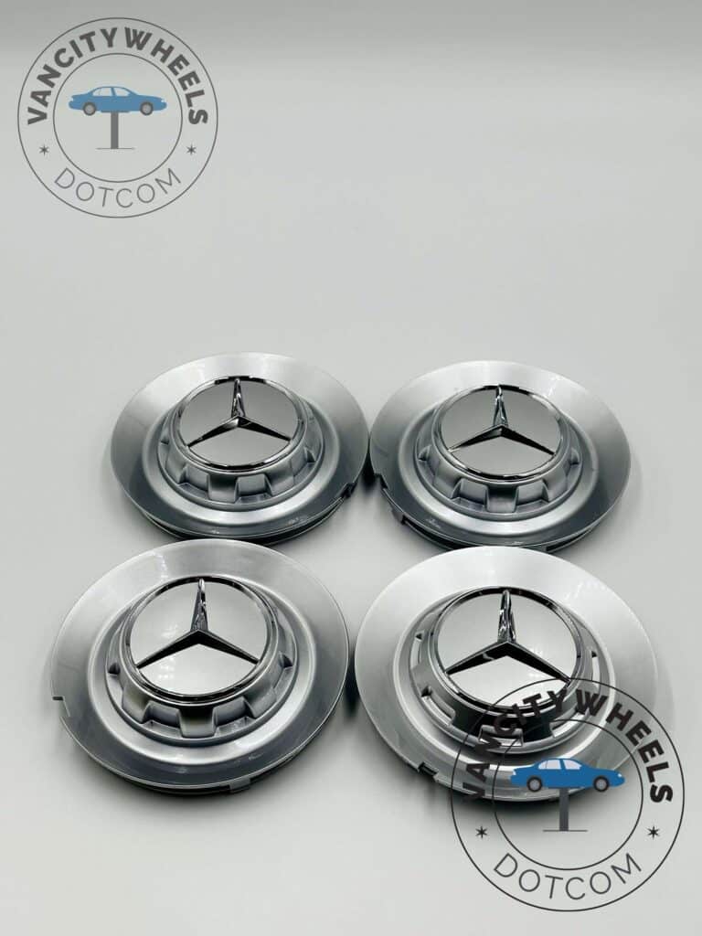147mm Mercedes Center Caps Chrome BC383 TY006 Fitment (Set Of 4 ...