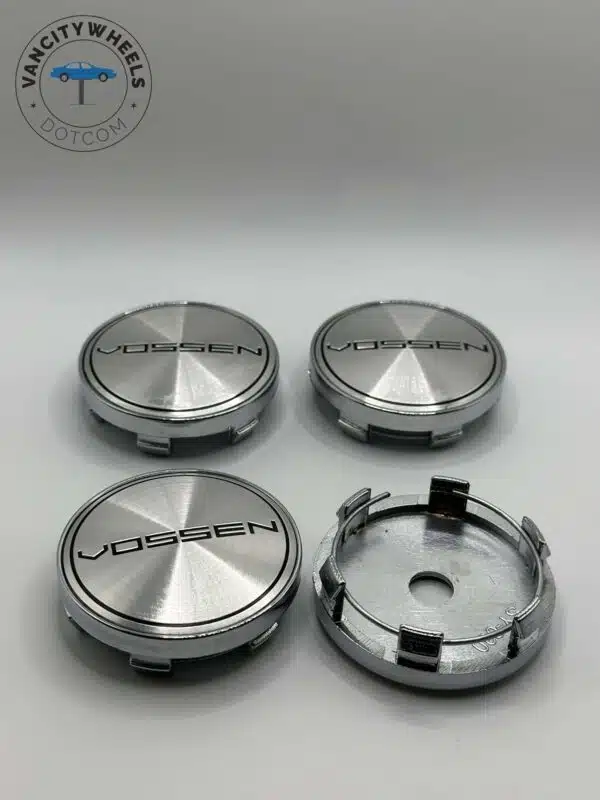 Vossen Wheel Center Caps - Set Of 4 Silver Chrome 60mm Hub Covers